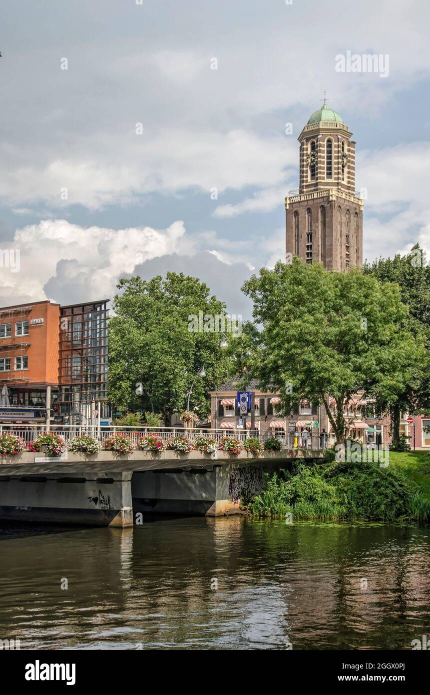Zwolle, The Netherlands, August 20, 2021: western entrance to the old ...