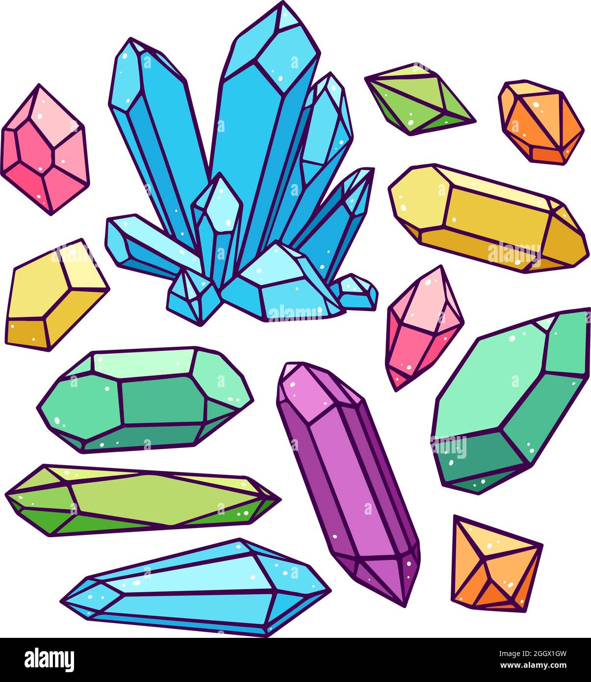 Gemstones Stock Vector Images - Alamy