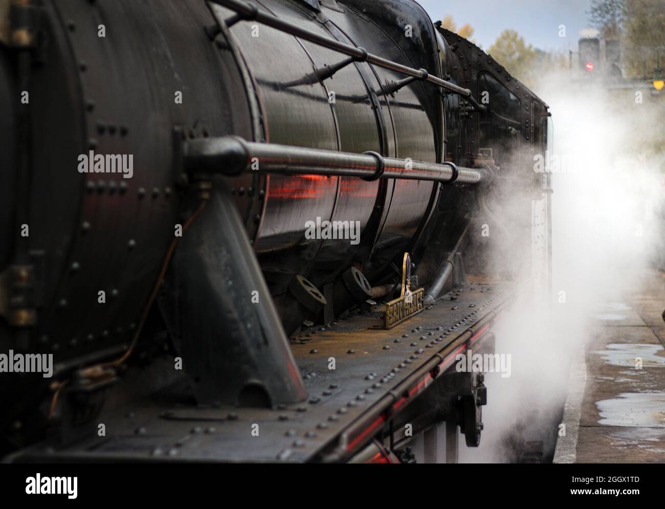 Class 5 steam locomotive terminates at whitby railway station hi-res ...