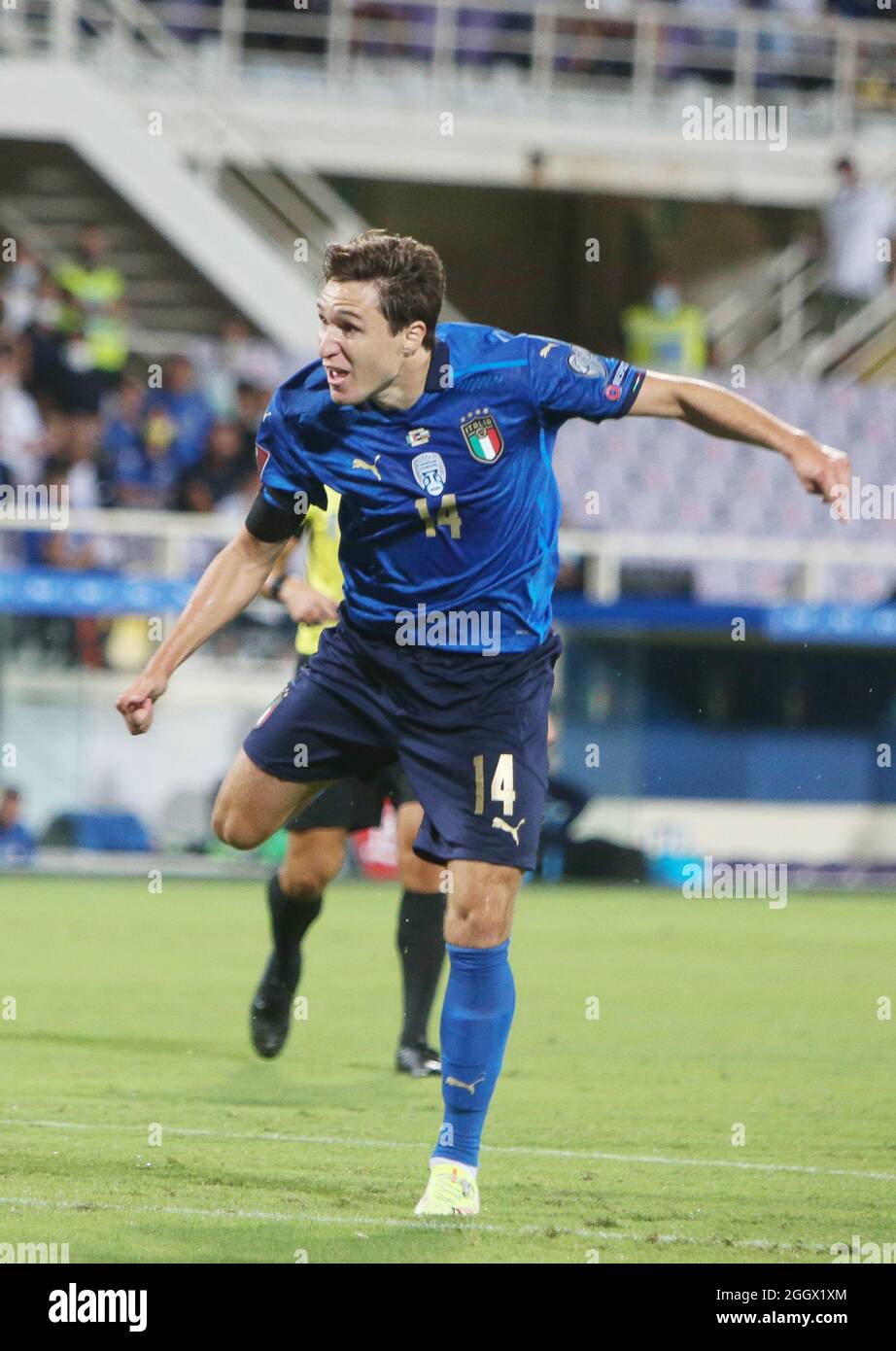 Federico Chiesa of Italy during the FIFA World Cup Qatar 2022 ...