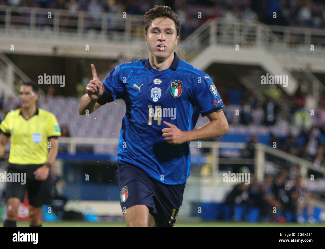 Goal Federico Chiesa of Italy during the FIFA World Cup Qatar 2022 ...
