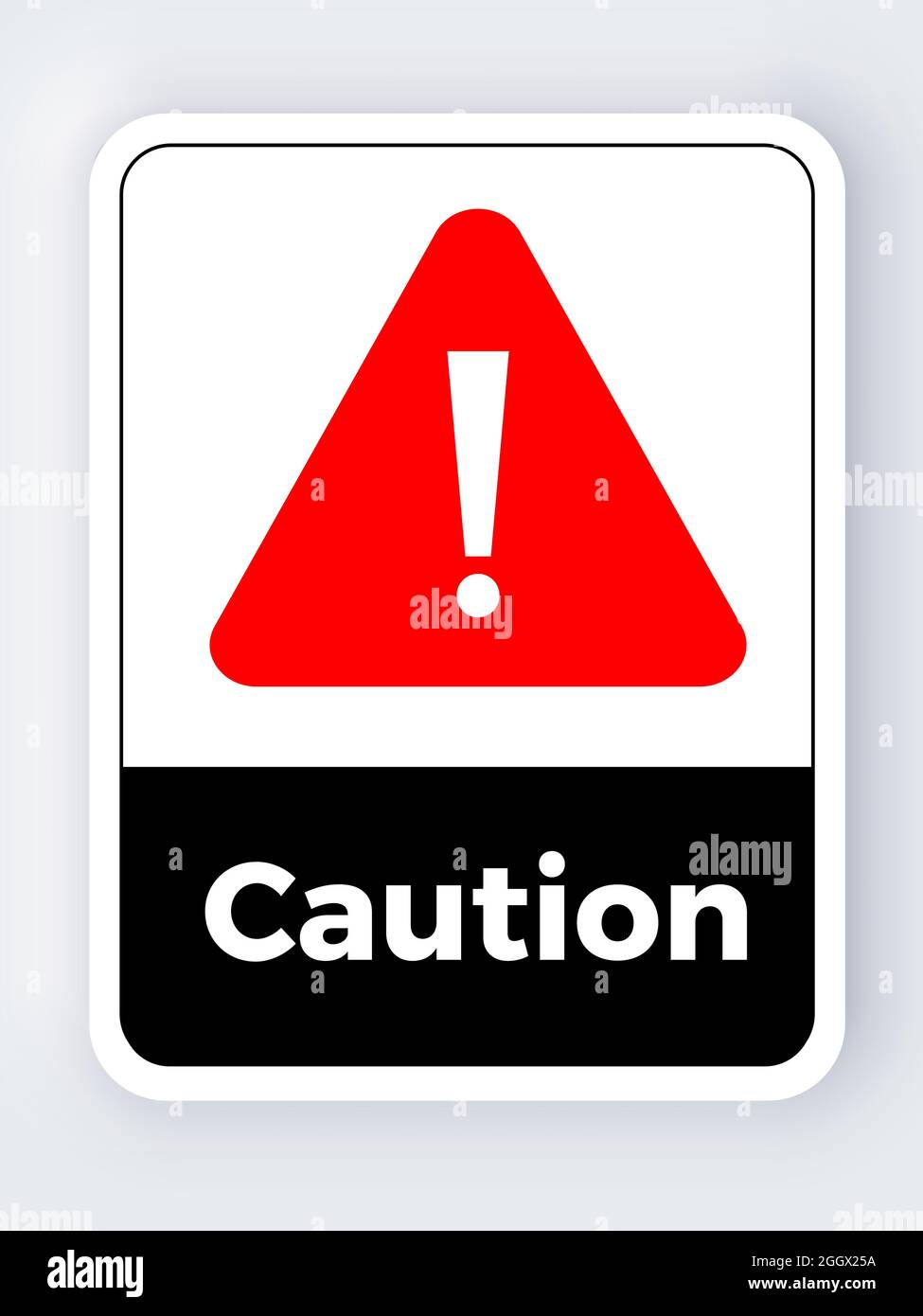 Triangle Sign of Caution Danger Icon Symbol Stock Vector Image & Art ...