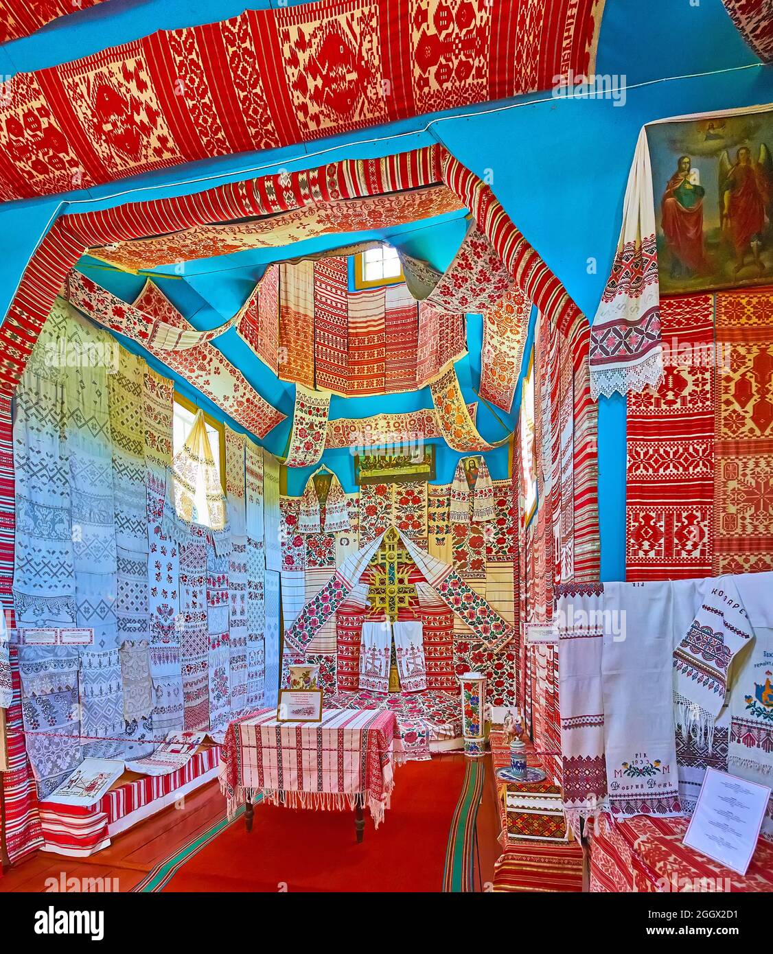PEREIASLAV, UKRAINE - MAY 22, 2021: Interior of Museum of Rushnyk ...