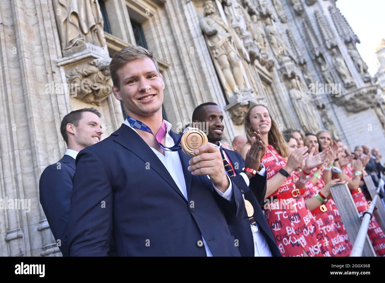 Belgian Judoka Matthias Casse winner of the bronze medal pictured ...