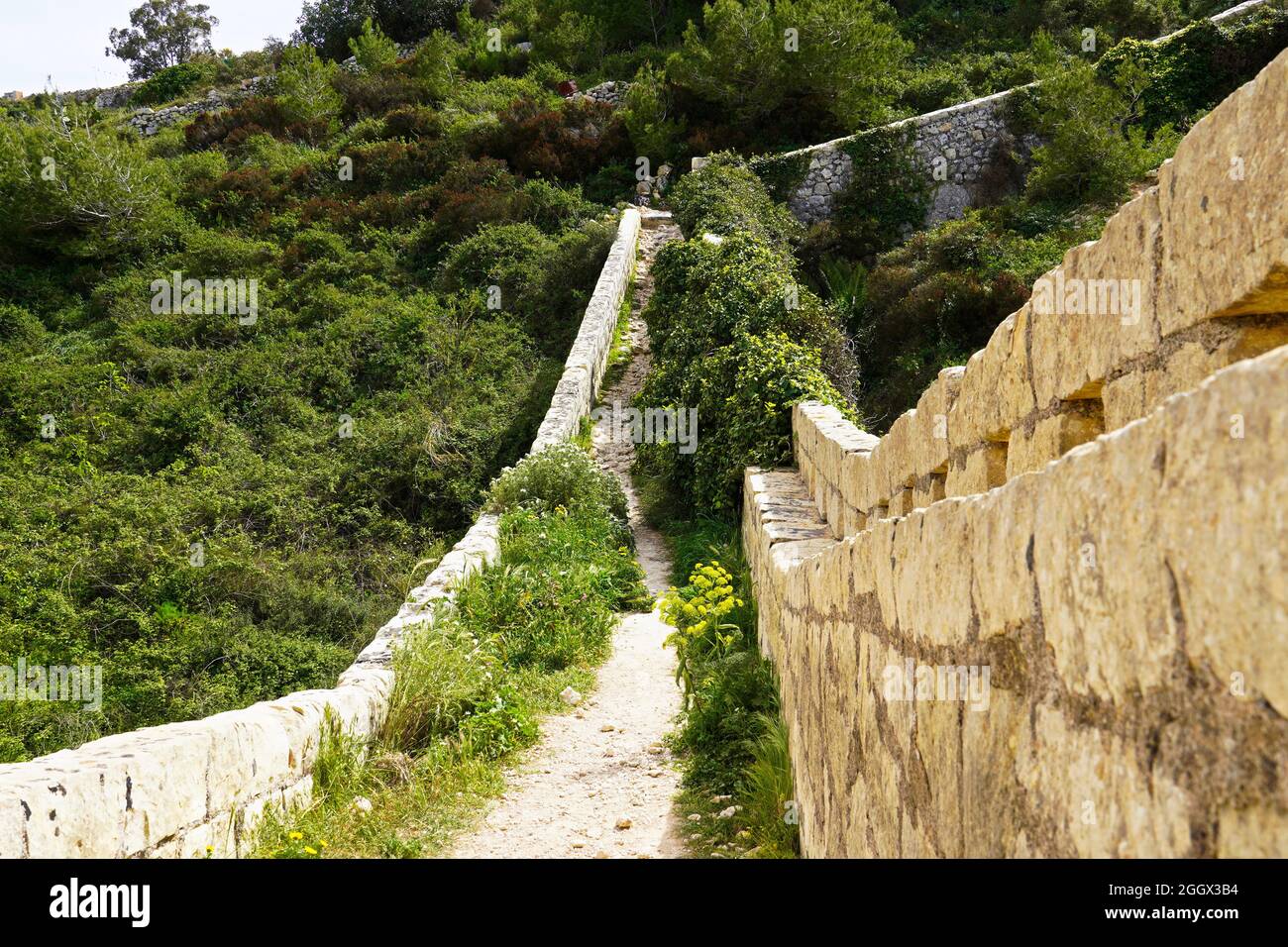 Victoria lines malta walk hi-res stock photography and images - Alamy