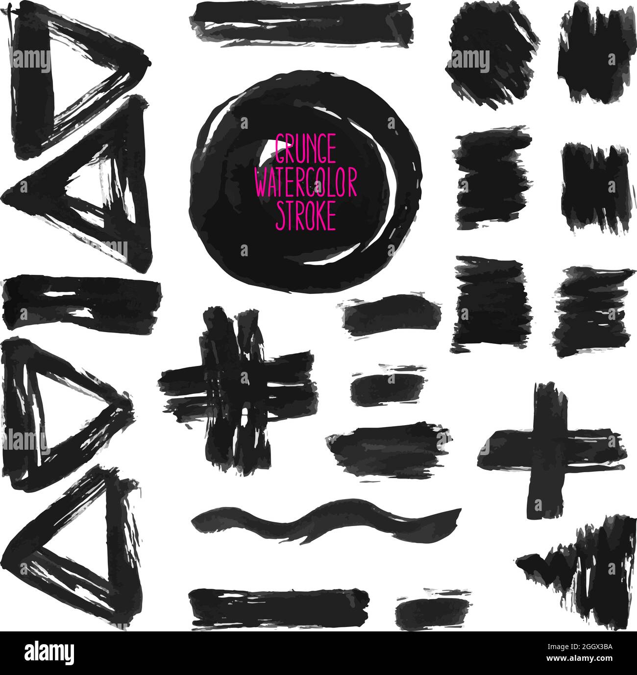 Thick brushstroke Stock Vector Images - Alamy