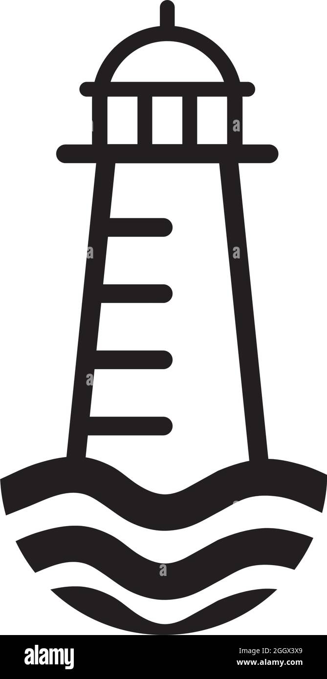 Light house building logo design vector template Stock Vector Image ...