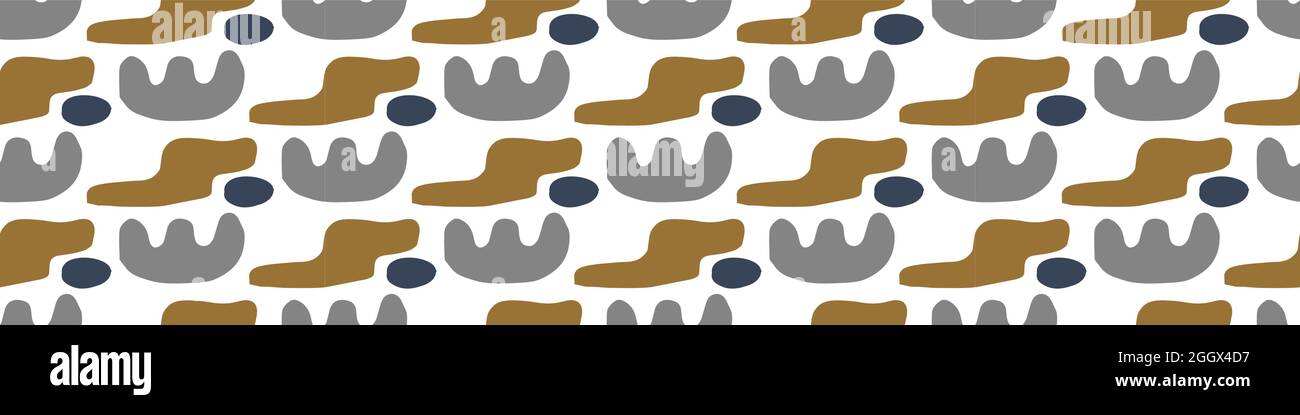 Masculine geometric seamless border pattern. Classic retro geo shape ...