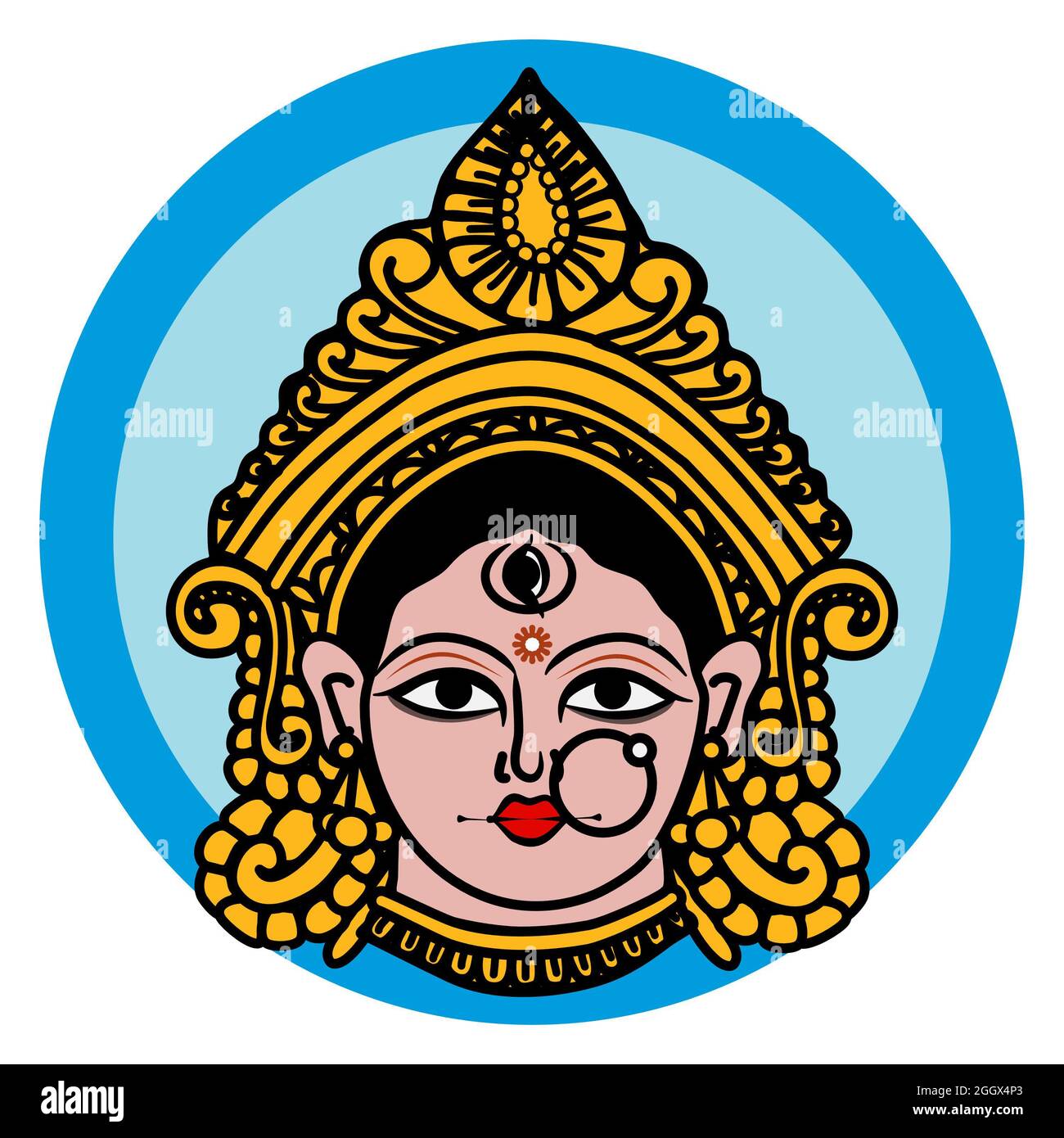 Devi Durga Face High Resolution Stock Photography and Images - Alamy
