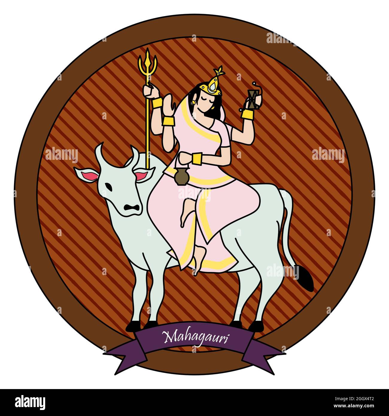 Maa mahagauri Cut Out Stock Images & Pictures - Alamy
