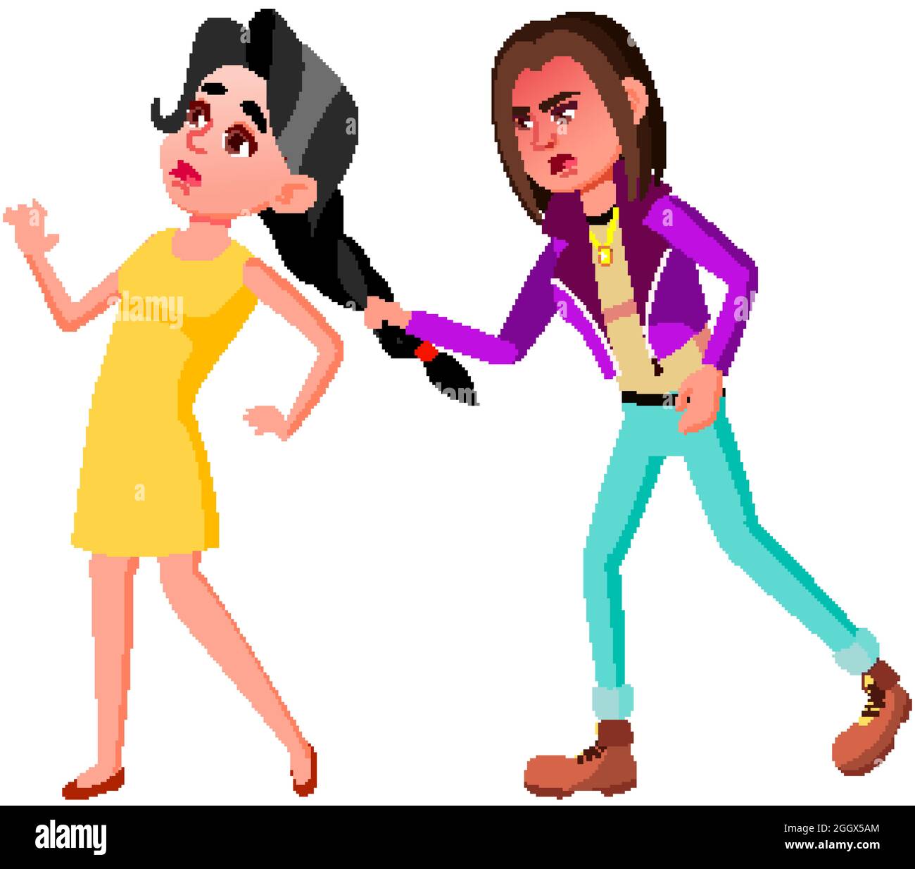 Negative teen cartoon Stock Vector Images - Alamy