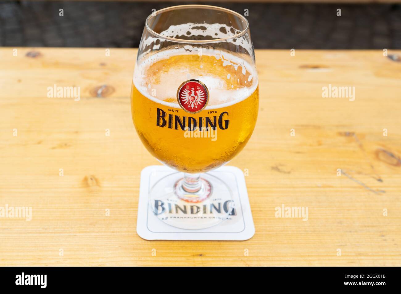 Binding beer, Frankfurt am Main, Germany Stock Photo - Alamy