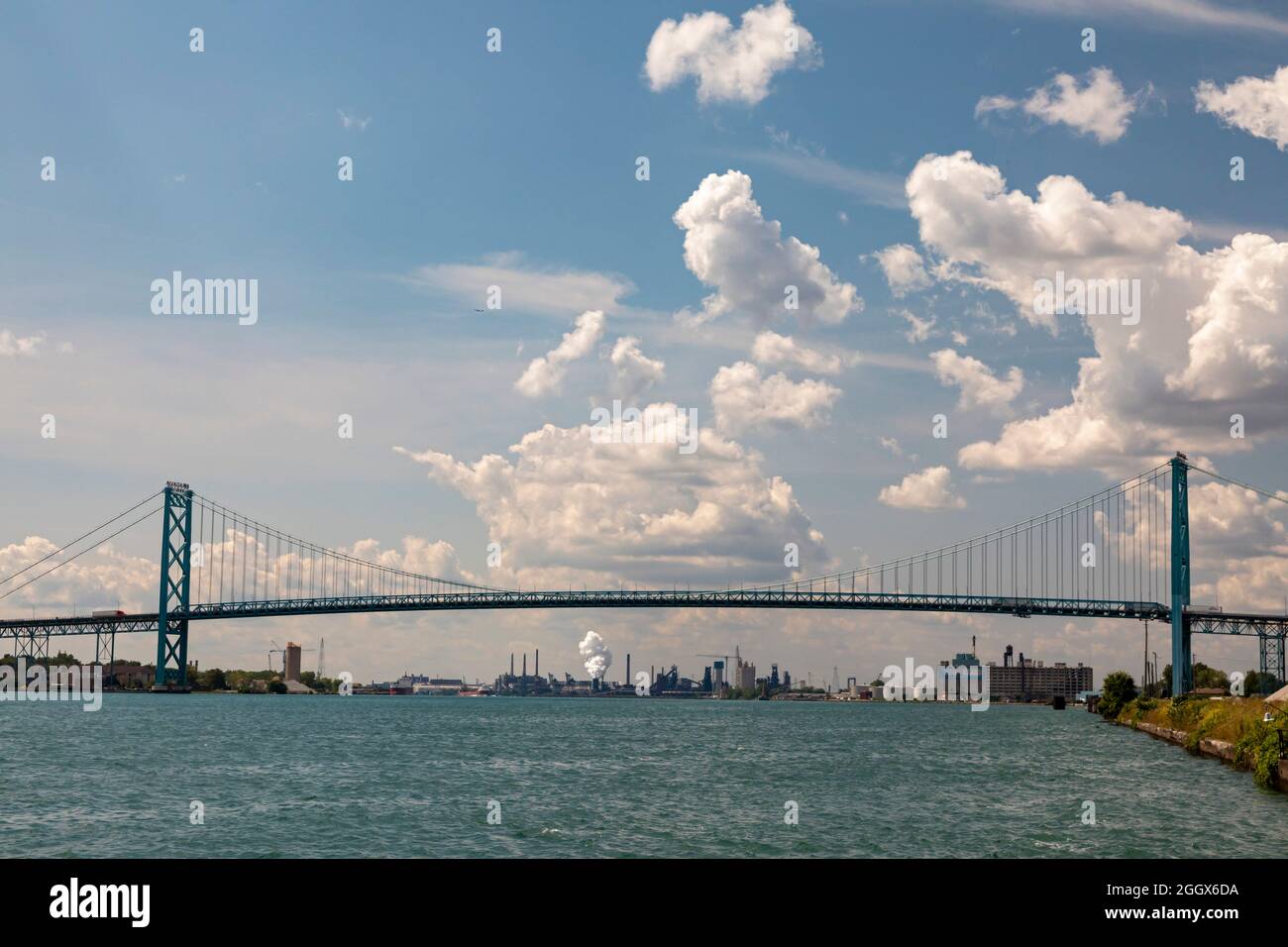 Detroit, Michigan - The Ambassador Bridge links the United States ...