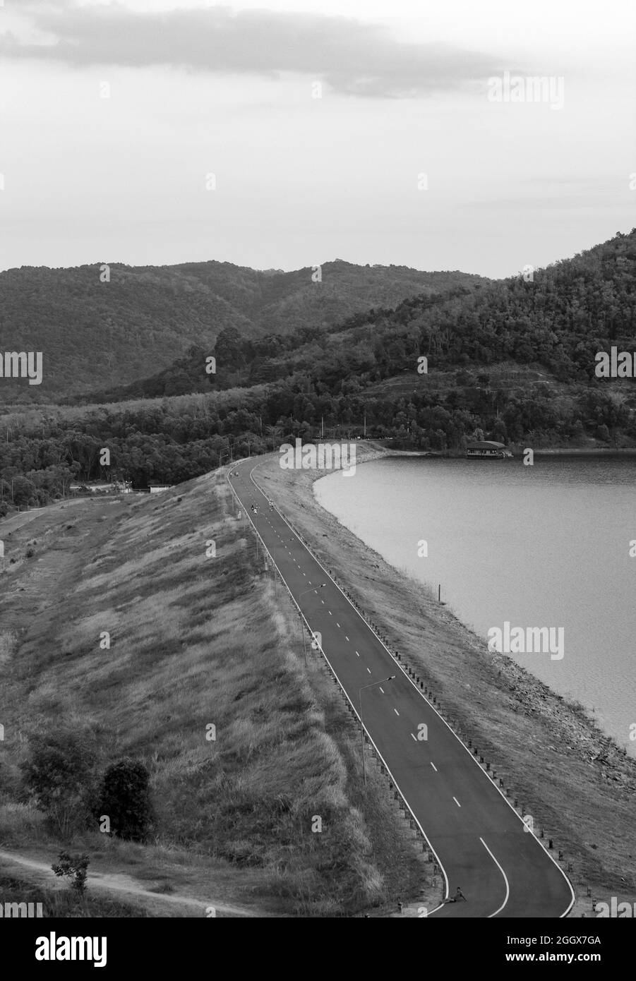 Dam hill mountain Black and White Stock Photos & Images - Alamy