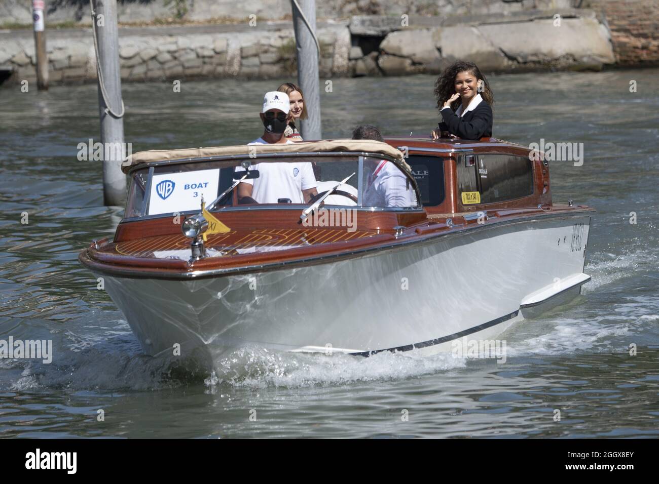 Zendaya arriving at the festival as part of the 78th Venice ...