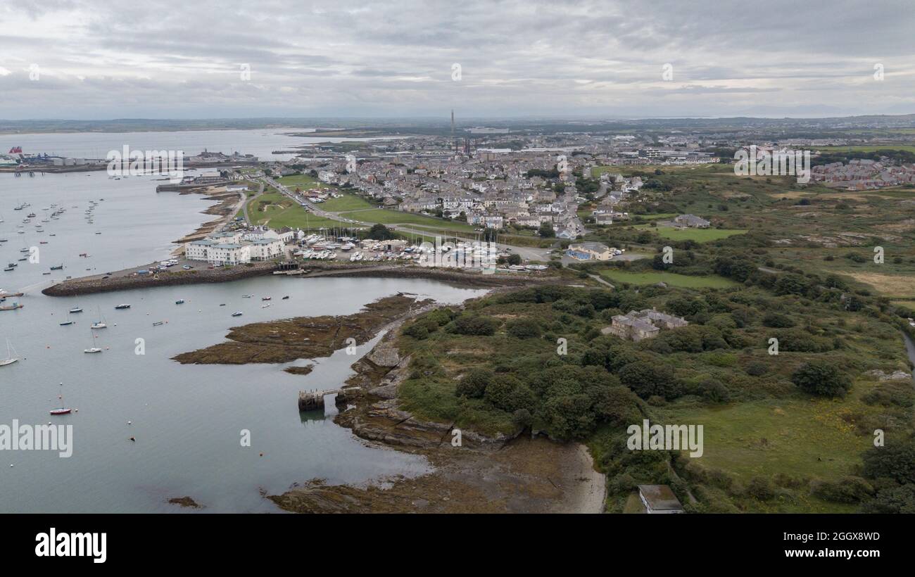 Holyhead wales aerial hi-res stock photography and images - Alamy