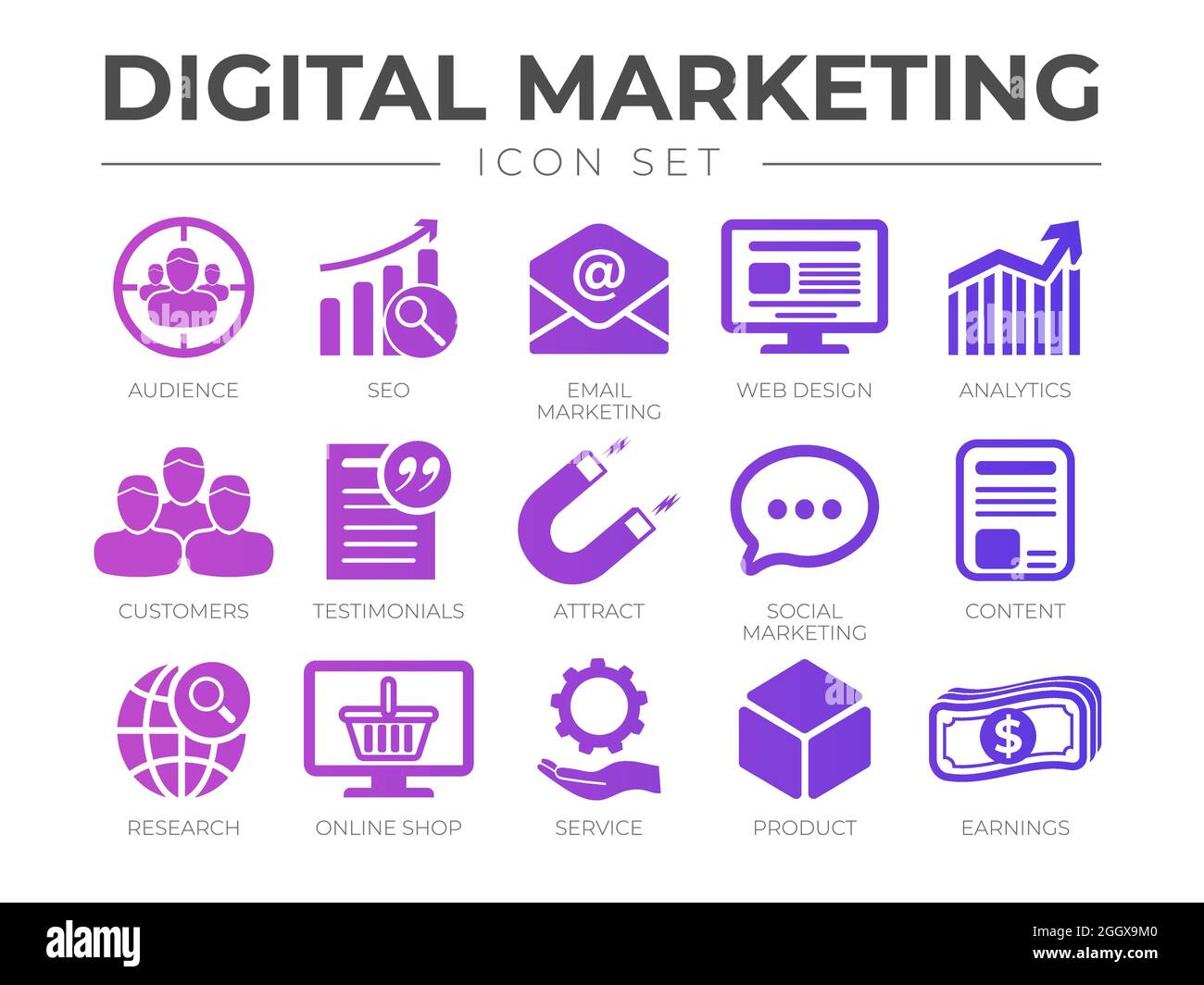 Digital Marketing Icon Set. SEO, Email Marketing, Web Design, Analytics ... Digital Marketing Icon Set. SEO, Email Marketing, Web Design, Analytics ...