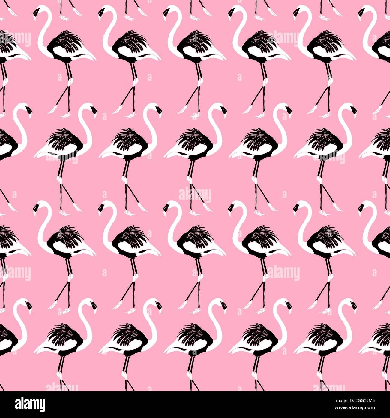 Flamingo Seamless Pattern Background Design Stock Vector Image & Art ...