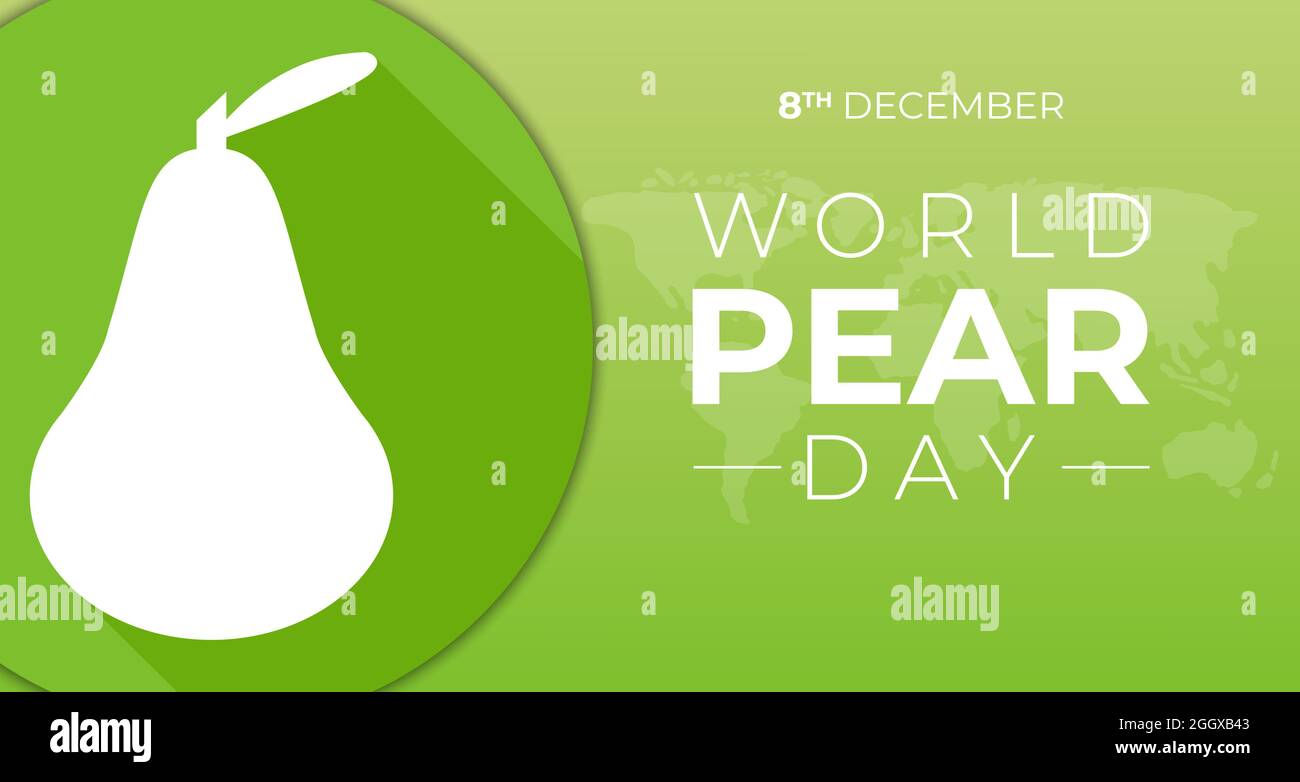 World Pear Day Background Illustration Stock Vector Image & Art - Alamy