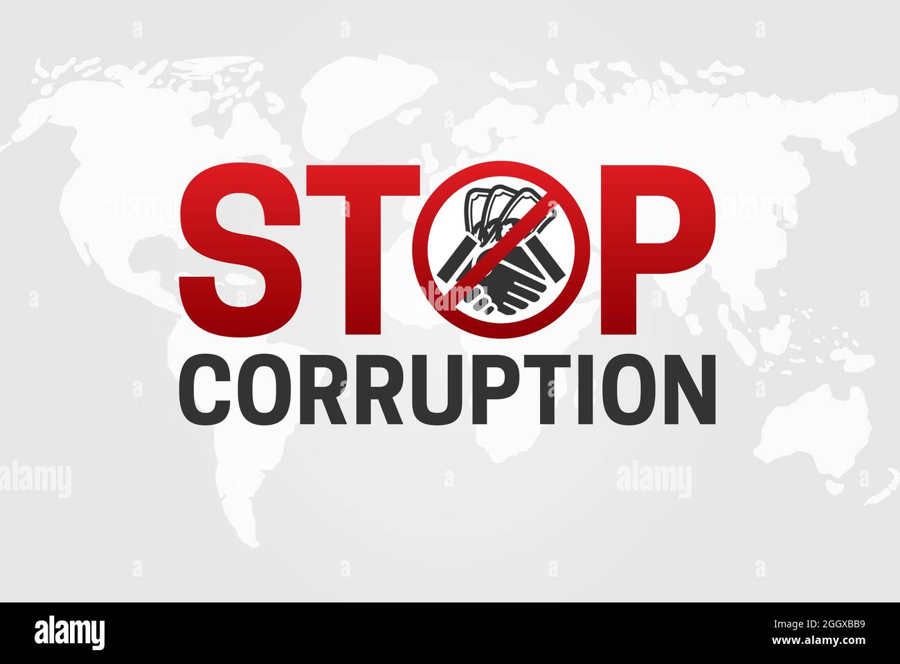 Stop Corruption and International Anti-Corruption Day Illustration ...