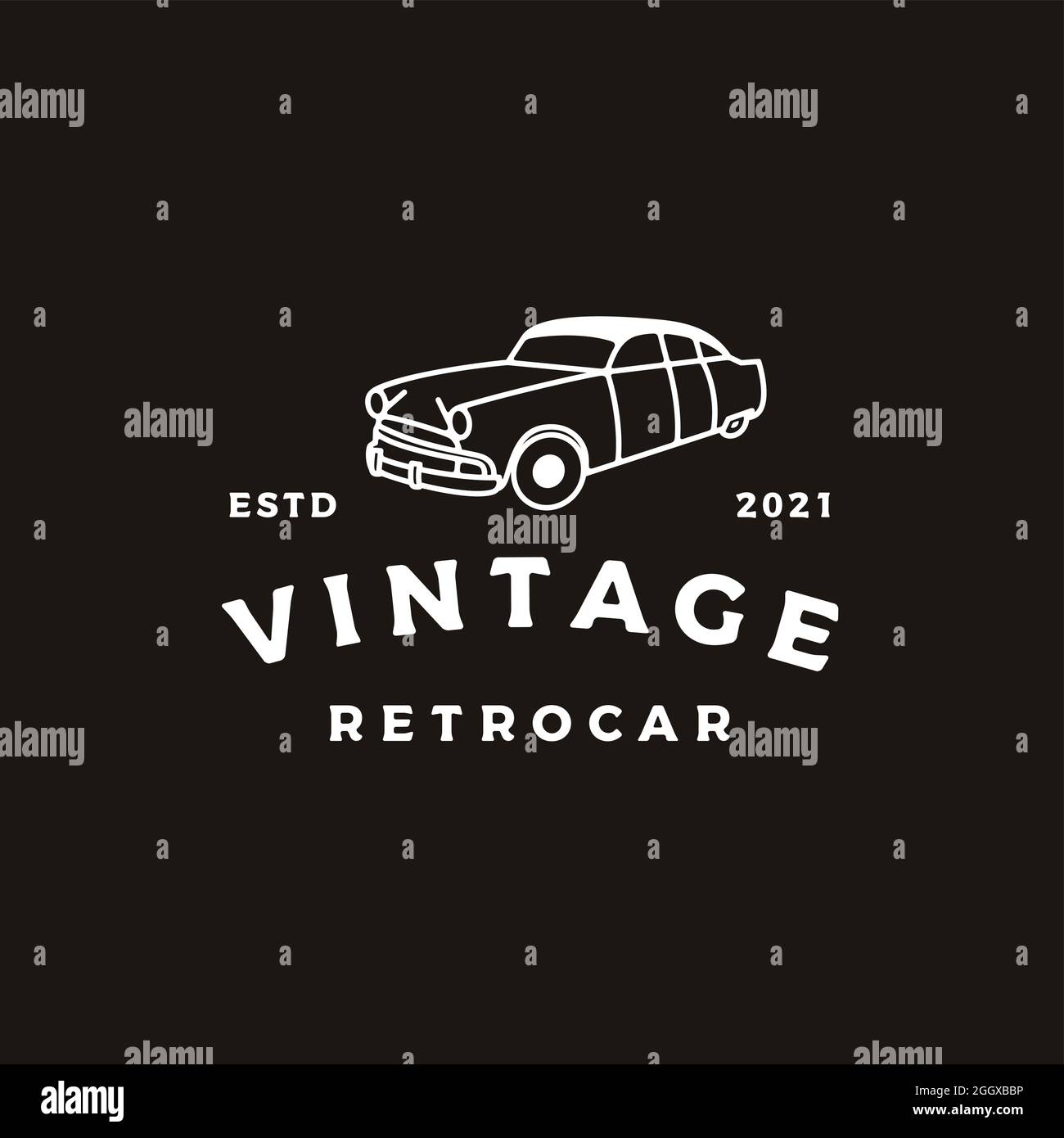 Vintage Retro car logo design. vintage or classic or retro badge emblem ...