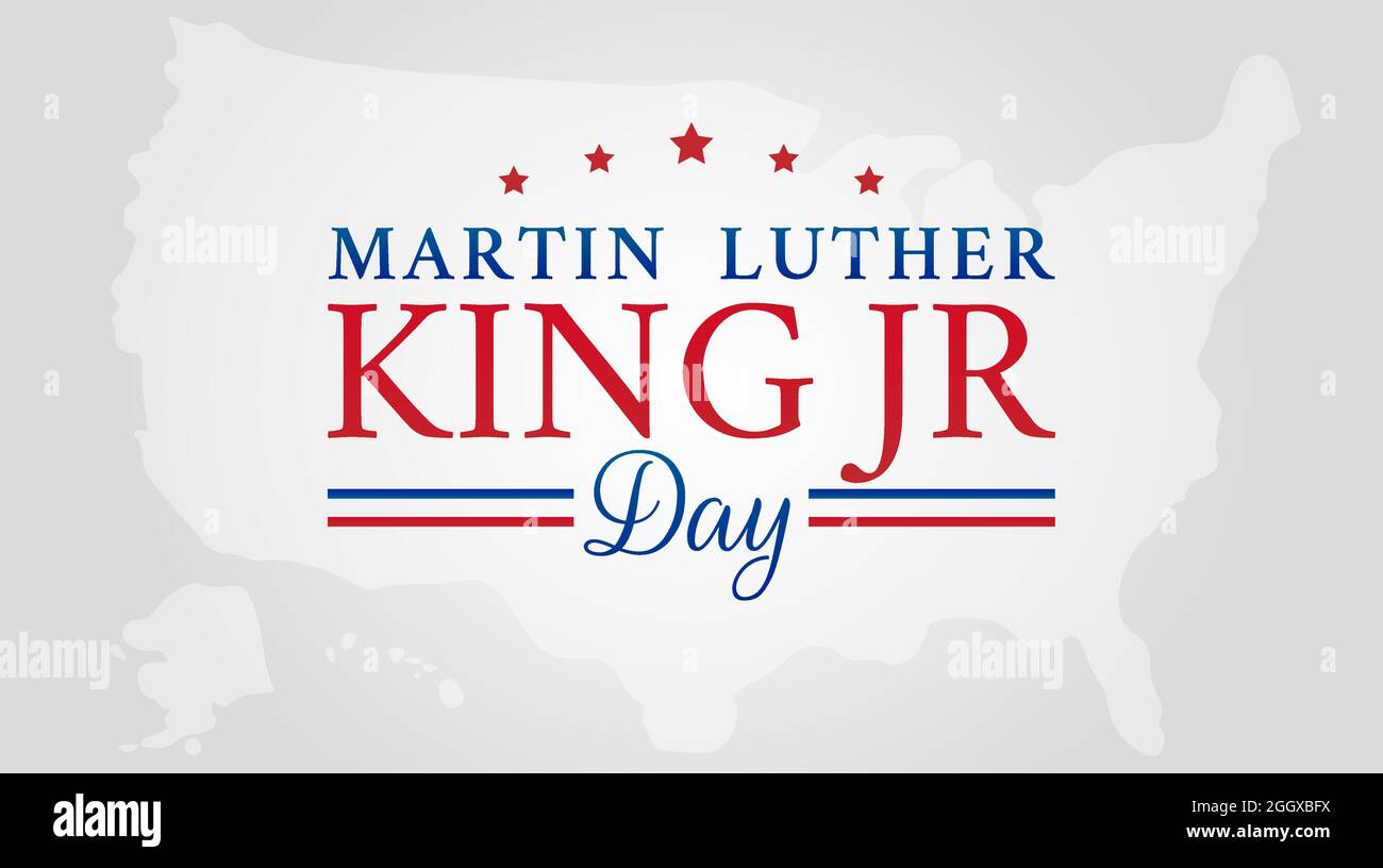 MLK Martin Luther King Jr. Day Vector Illustration Background with ...