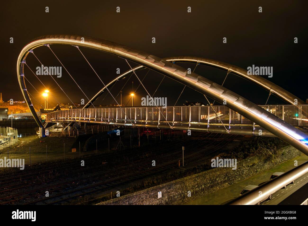 Holyhead CELTIC GATEWAY BRIDGE 01-12-20 Stock Photo - Alamy