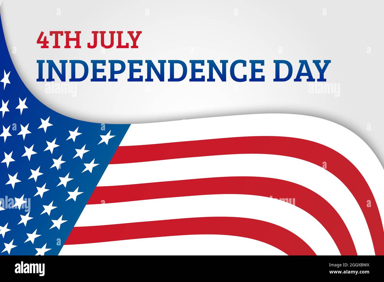 4th July Independence Day Background Banner Stock Vector Image & Art ...