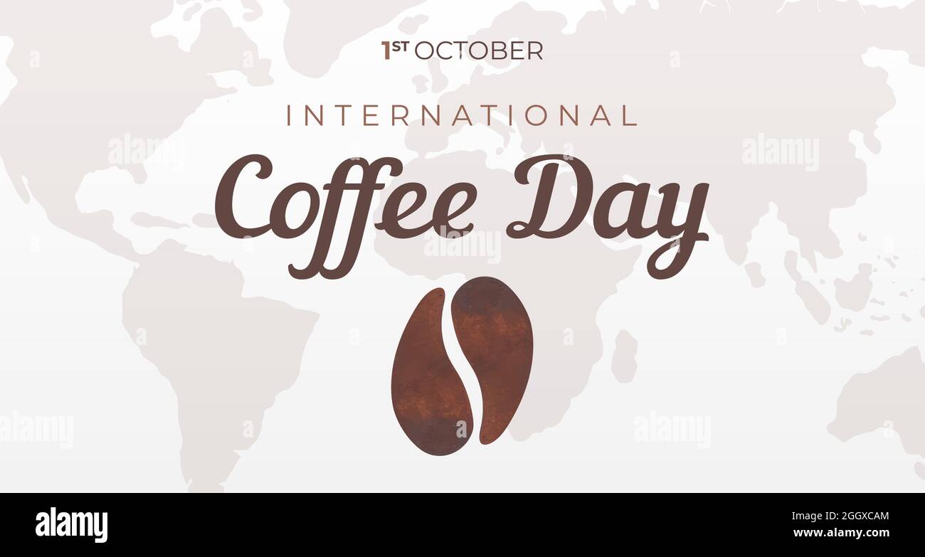 International Coffee Day Background Illustration Stock Vector Image ...