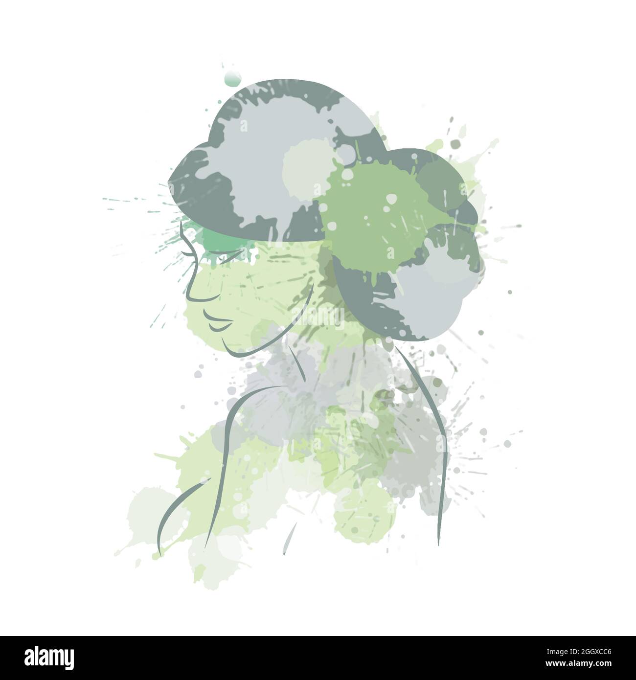 Brain drawing side view Stock Vector Images - Alamy