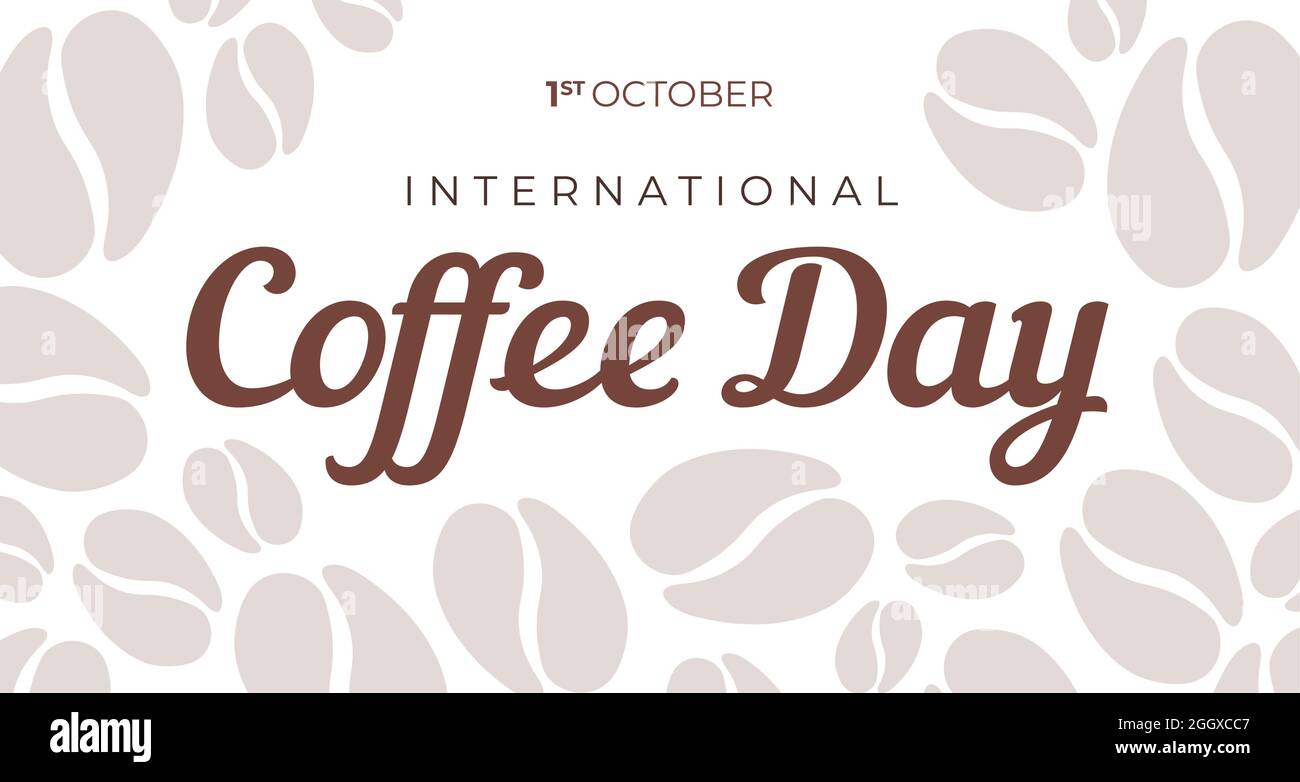 International Coffee Day Background Illustration Stock Vector Image ...