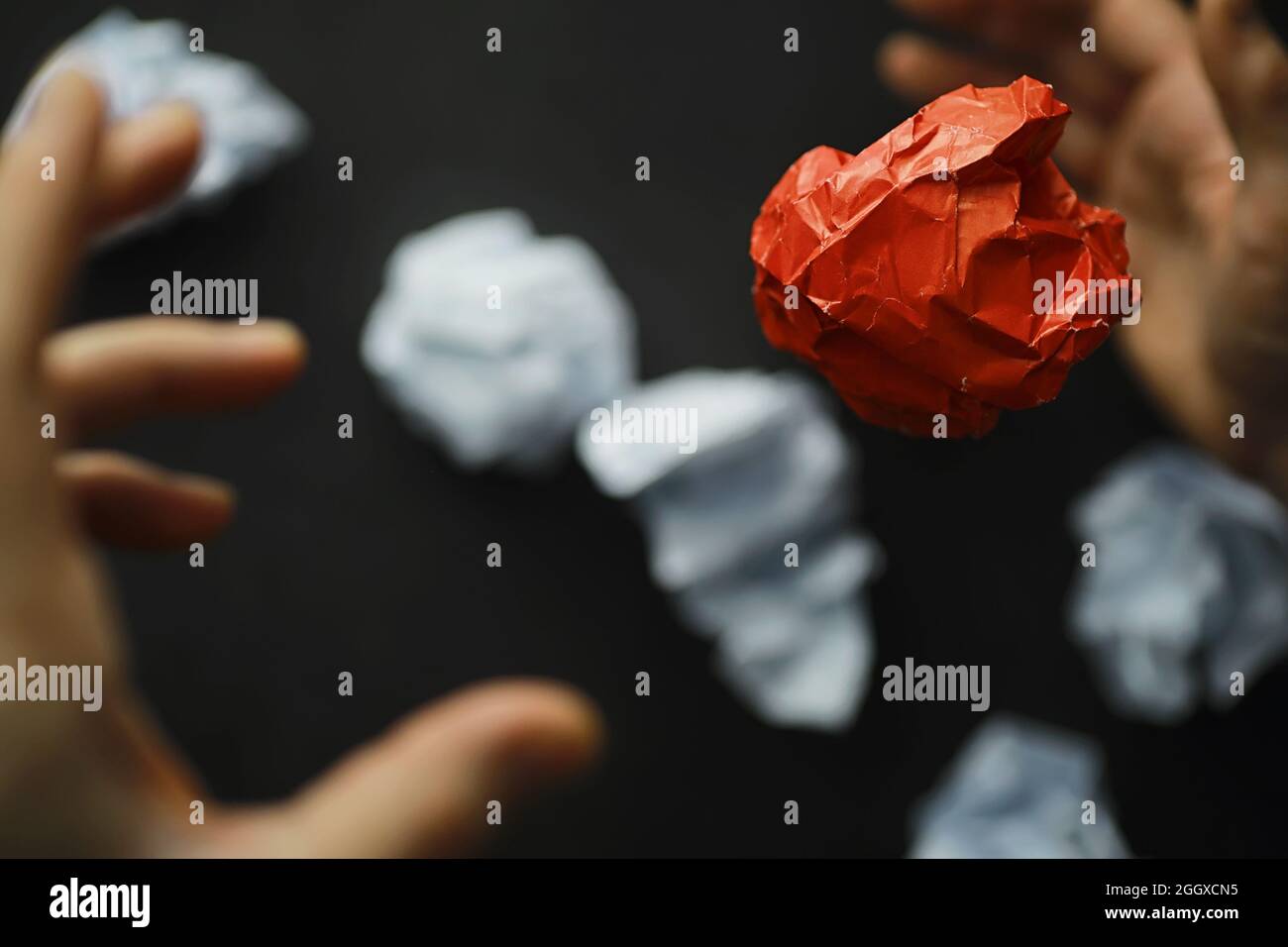 Colored pieces of paper. The concept of creativity and formation of ...