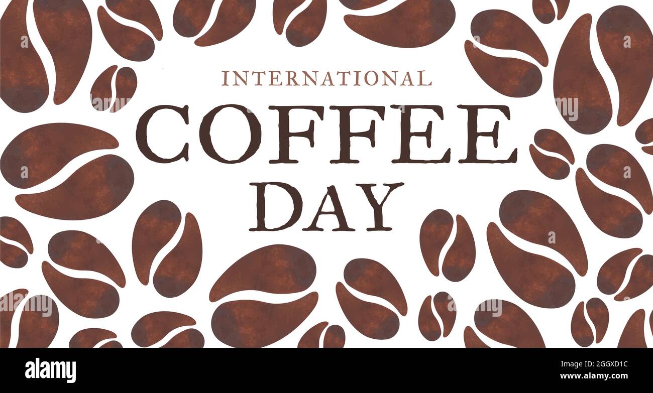 International Coffee Day Background Illustration Stock Vector Image ...