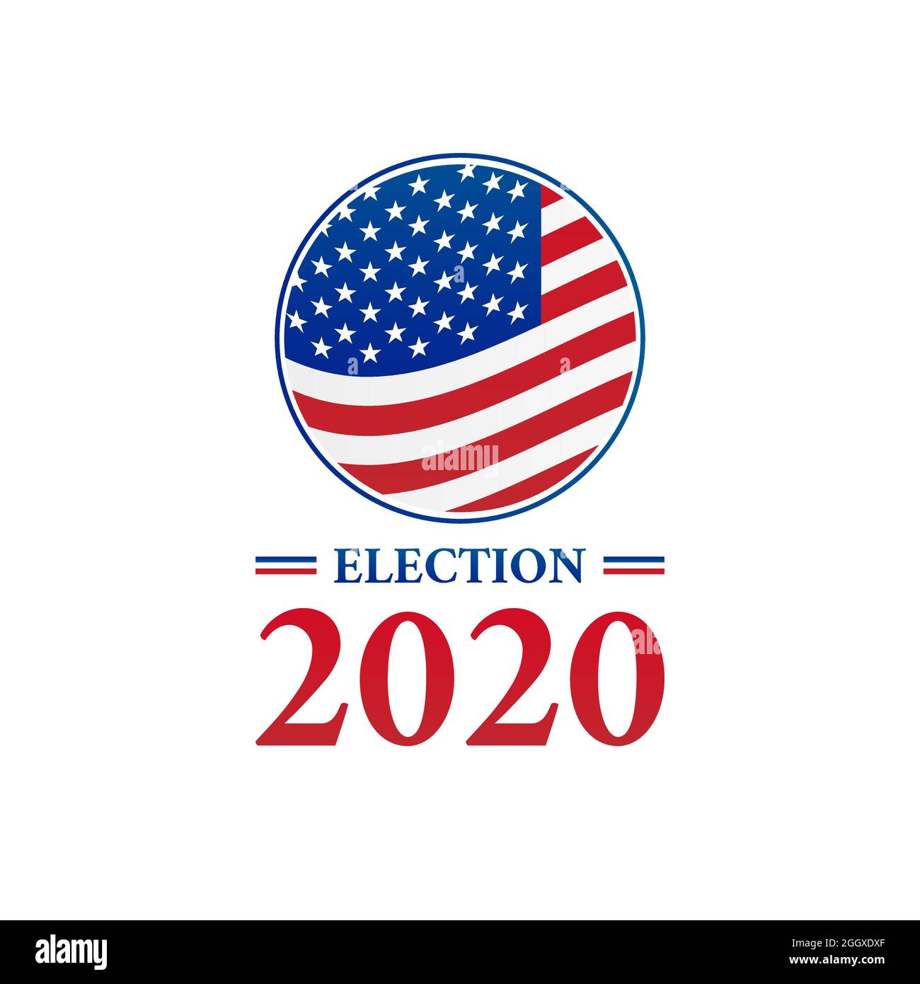 Presidential Election 2020 Logo Icon Illustration Stock Vector Image ...