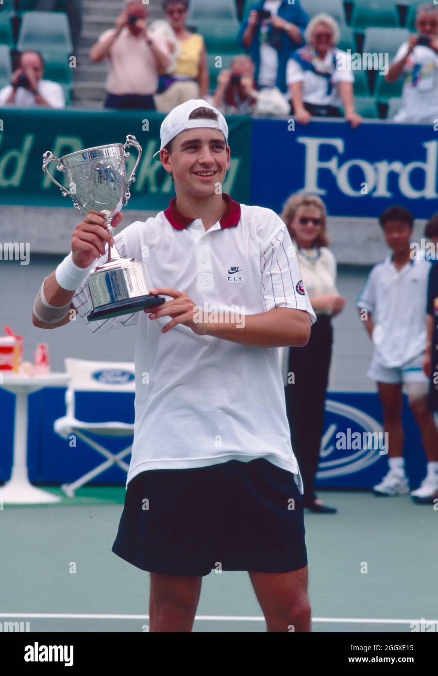 German tennis player Nicolas Kiefer, Australian Open 1995 Stock Photo ...