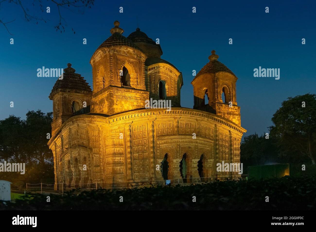 Shyam Rai Temple of Bishnupur , West Bengal, India in blue hour - one ...