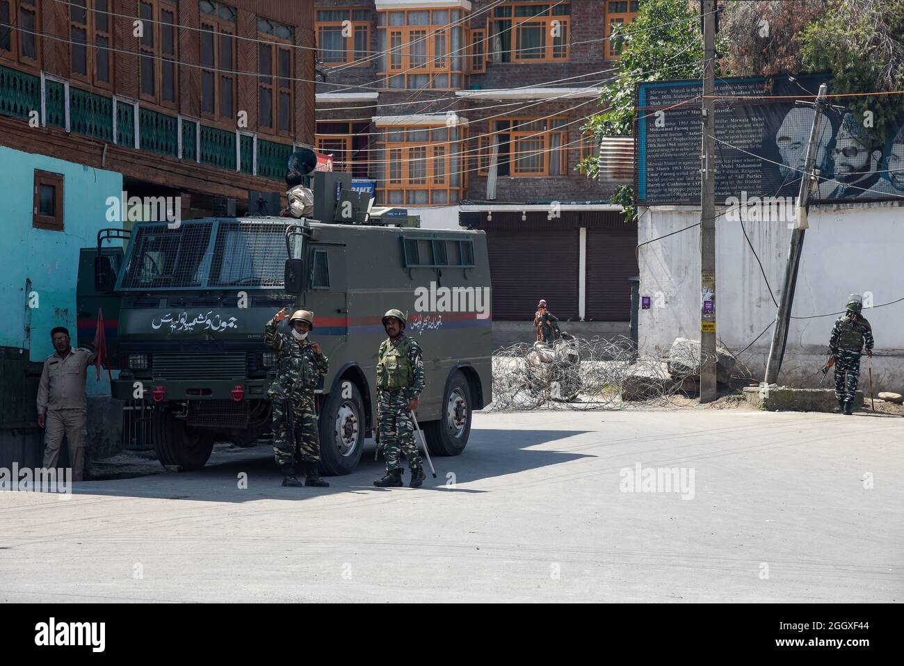 Indian paramilitary vehicle hi-res stock photography and images - Alamy
