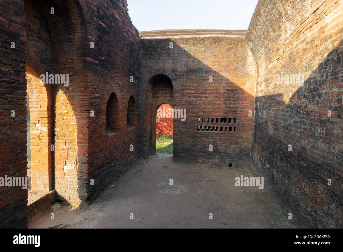 Famous terracotta (fired clay of a brownish-red colour, used as ...