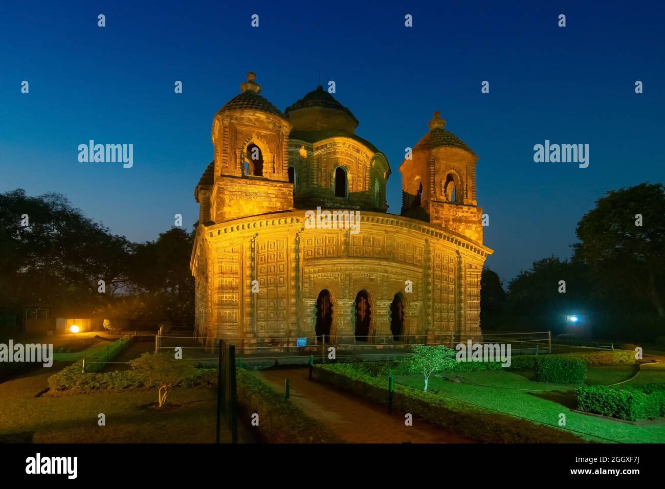 Shyam Rai Temple of Bishnupur , West Bengal, India in blue hour - one ...