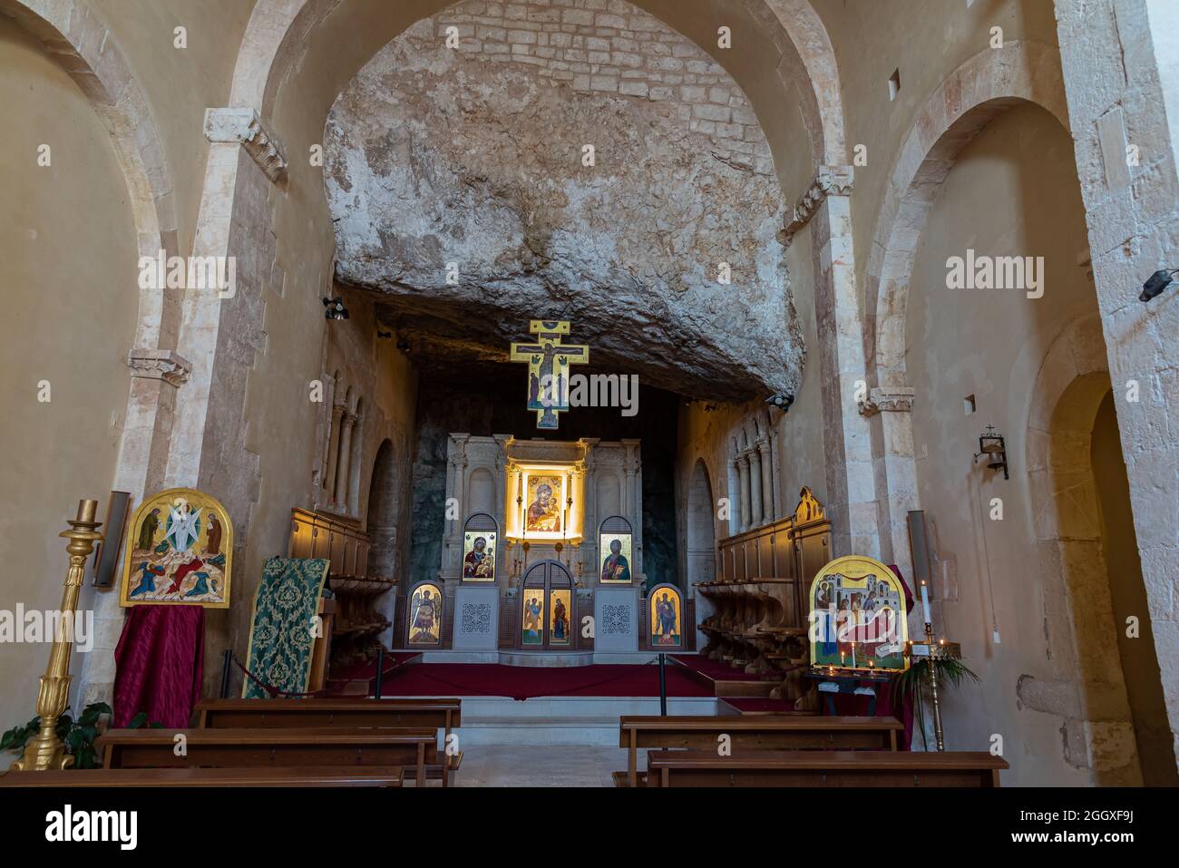 The abbey of Santa Maria di Pulsano is a monastic complex located on ...