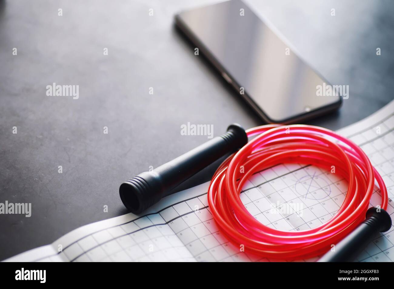 Jump rope. Physical education. Sports exercise equipment. Rope ...