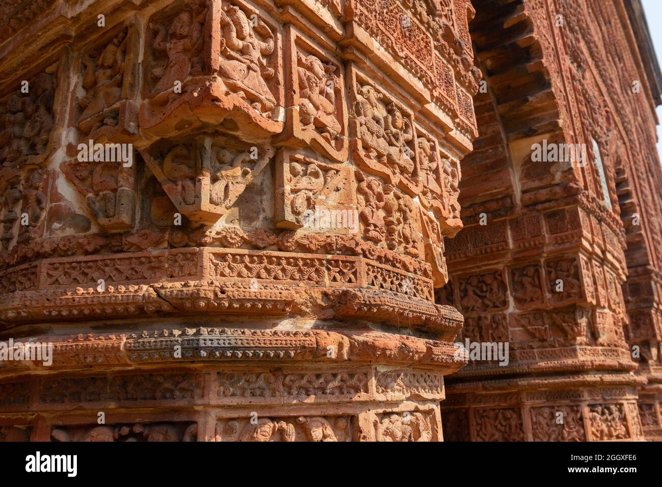 Famous terracotta (fired clay of a brownish-red colour, used as ...