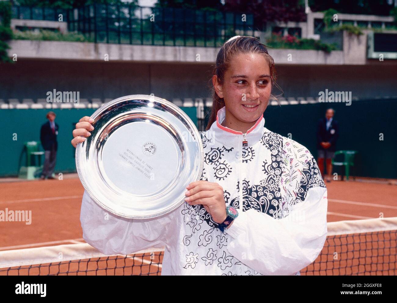 Paraguayan tennis player Rossana De Los Rios, Roland Garros, France ...