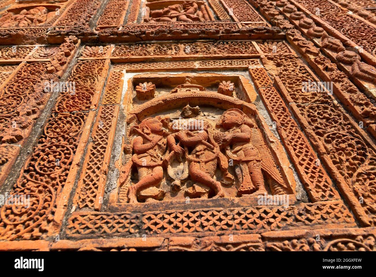 Famous terracotta (fired clay of a brownish-red colour, used as ...