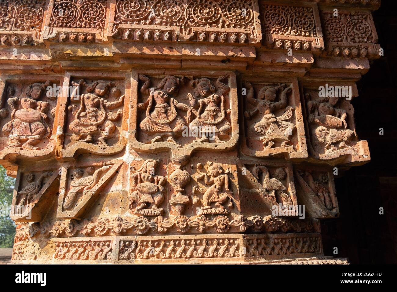 Famous terracotta (fired clay of a brownish-red colour, used as ...