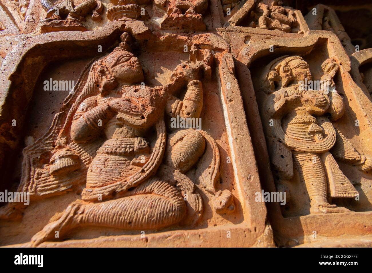Famous terracotta (fired clay of a brownish-red colour, used as ...