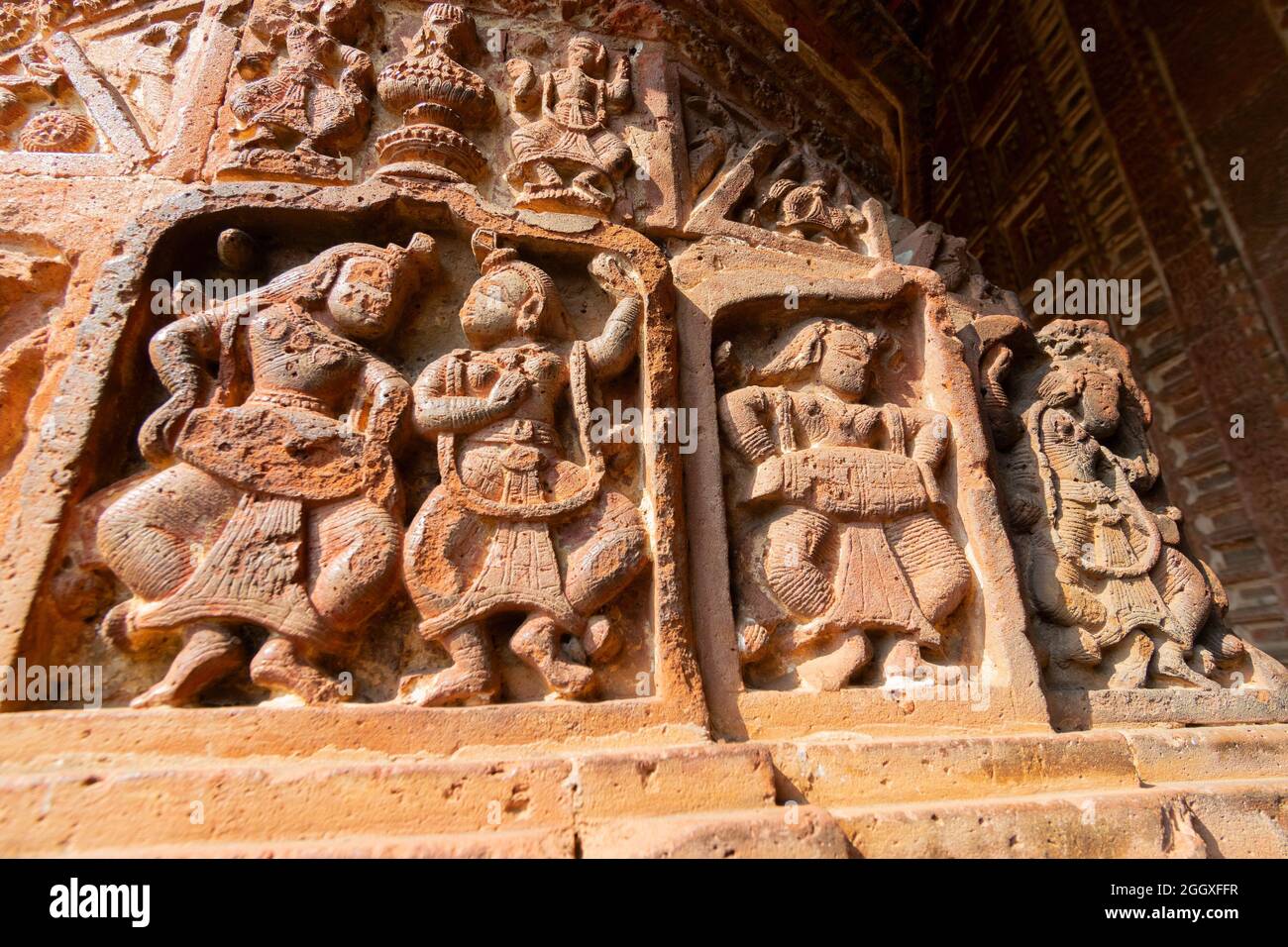 Famous terracotta (fired clay of a brownish-red colour, used as ...