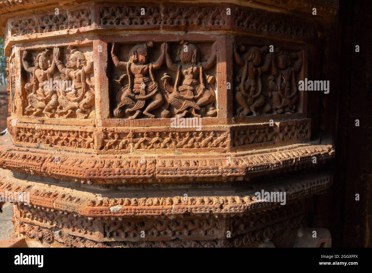 Famous terracotta (fired clay of a brownish-red colour, used as ...