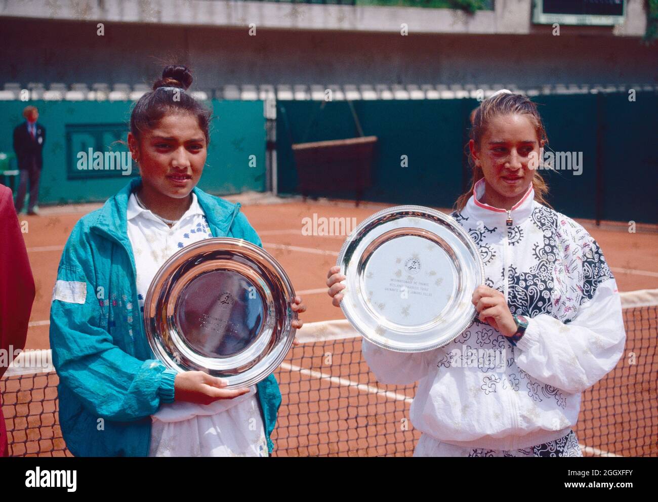 Paraguayan tennis player Rossana De Los Rios, Roland Garros, France ...