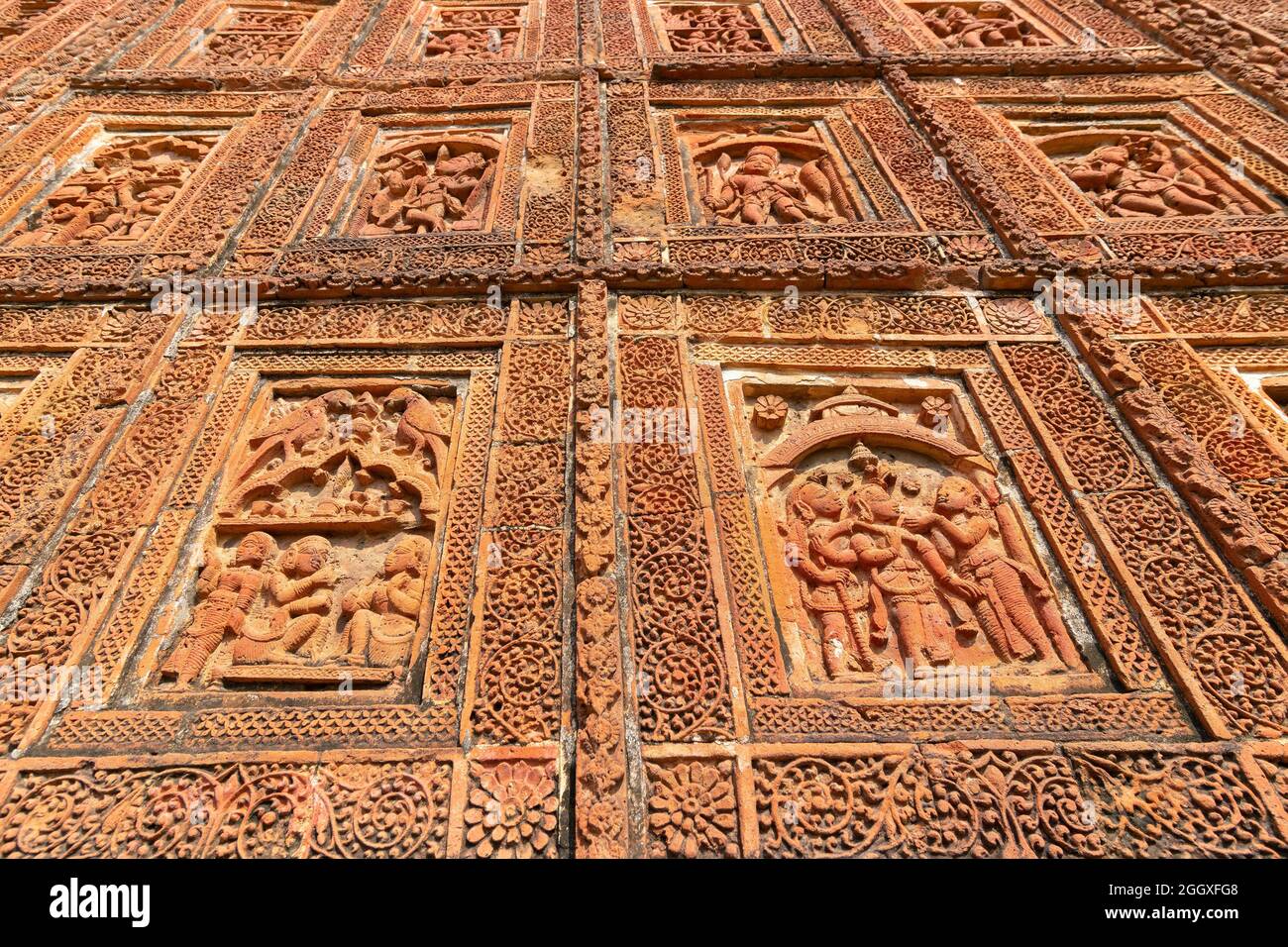 Famous terracotta (fired clay of a brownish-red colour, used as ...